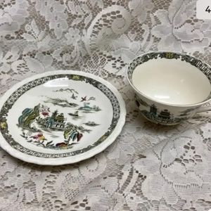 Myott | Dining | Vintage Rare Myott England Hand Engraved Variant Blue ...